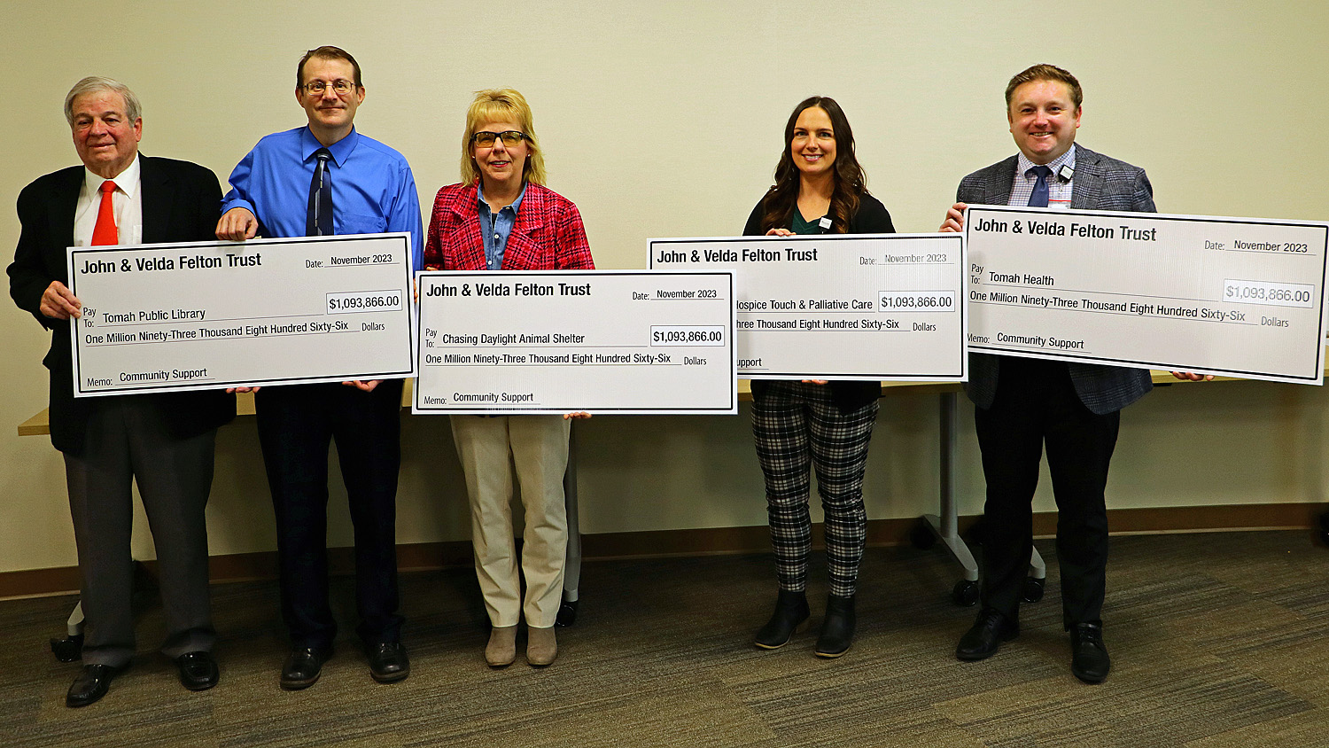 Tomah Organizations Share $4+ Million Bequest | Tomah Health